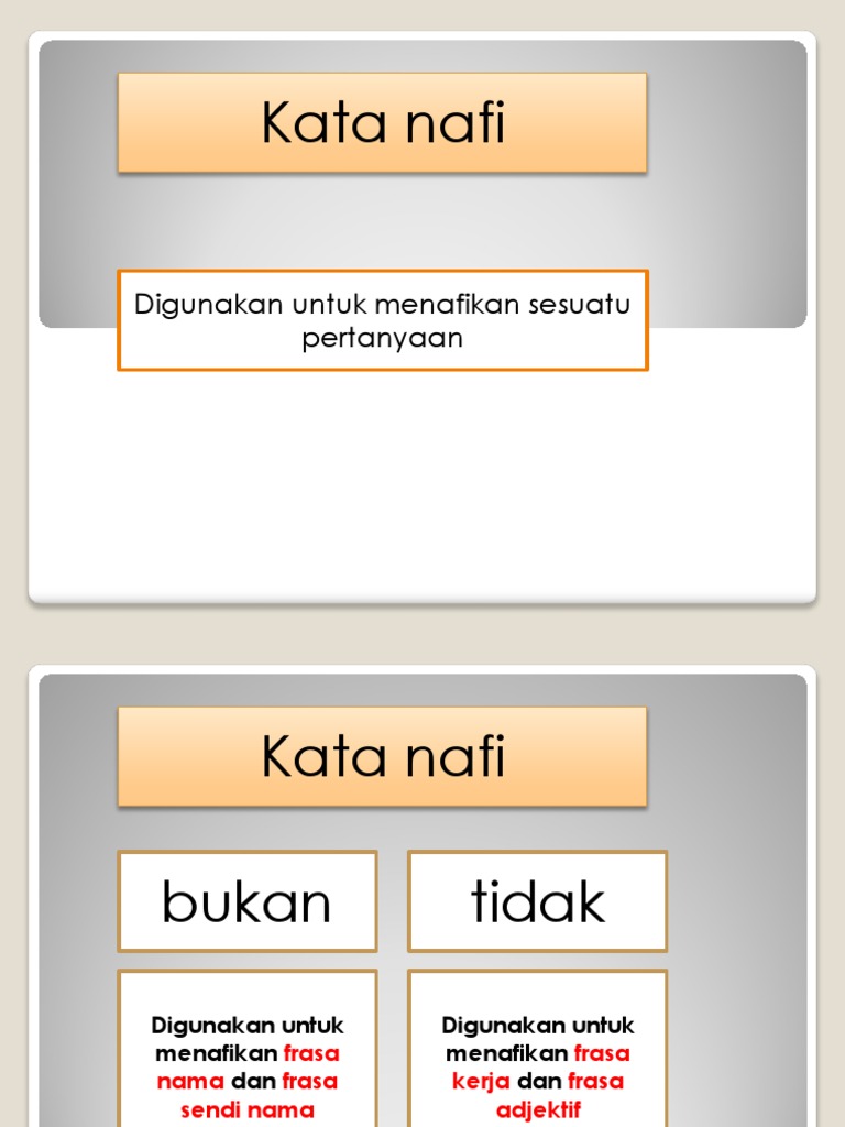 Kata Nafi | PDF