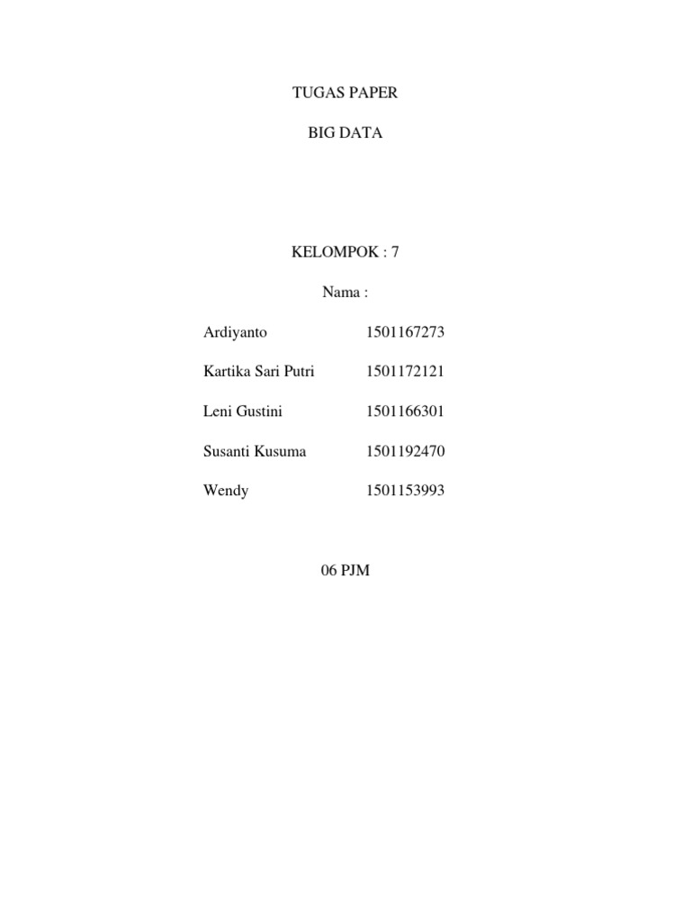 Big Data (Paper) | PDF | Komputer