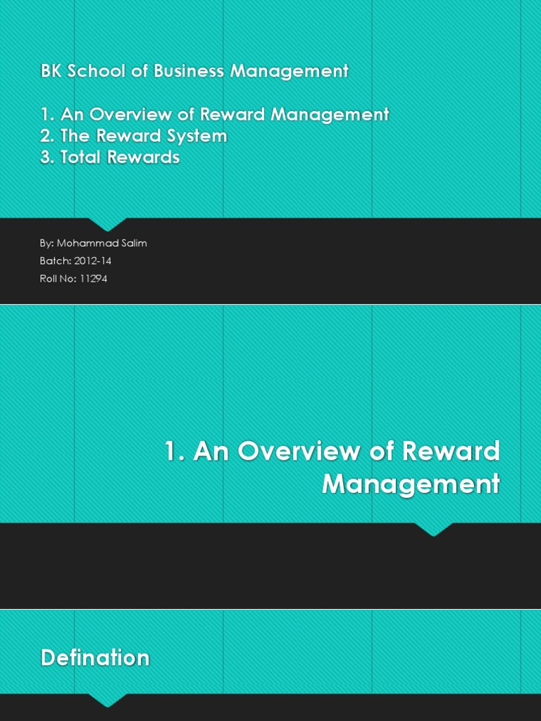 Reward Management and System | PDF | Strategic Management | Employee ...