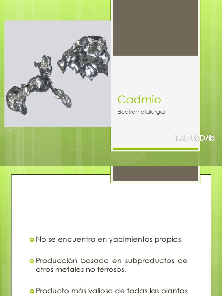 Cadmio | PDF | Cadmio | Zinc