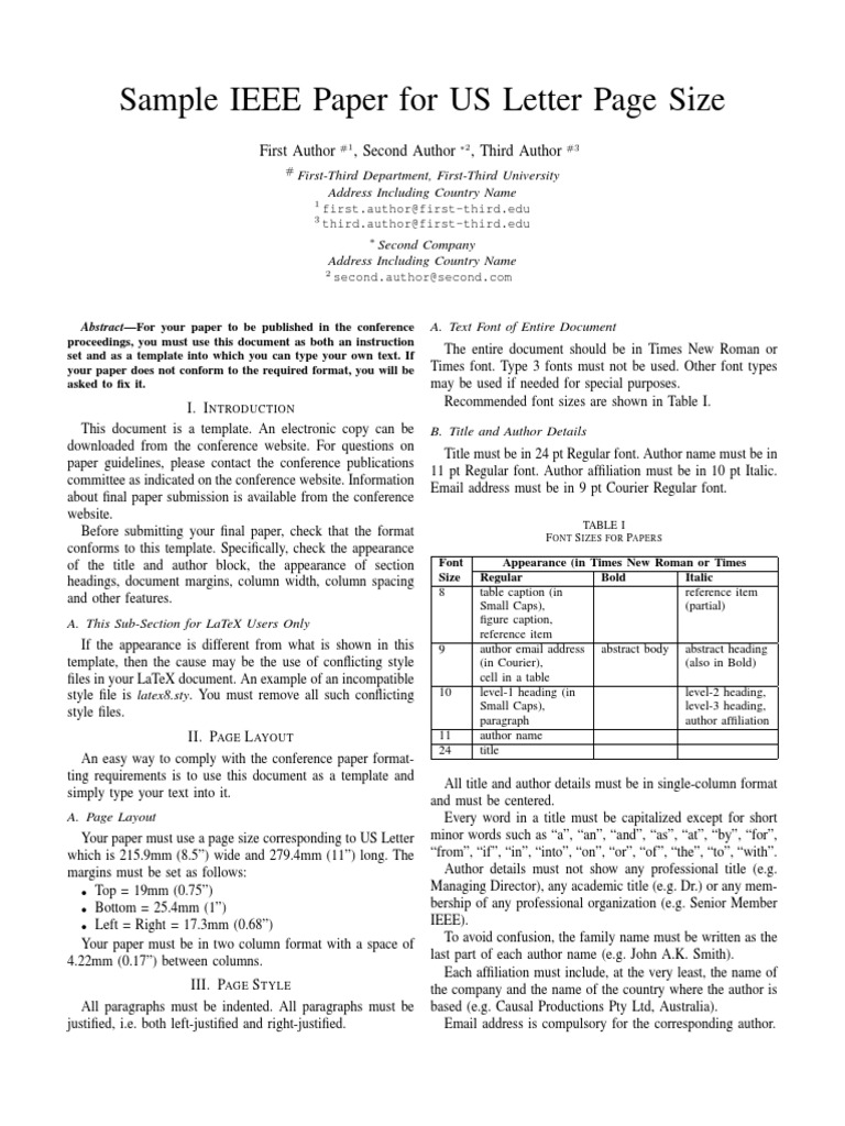 014 Ieee Paper Latex Template Letter v3 | PDF | Computers