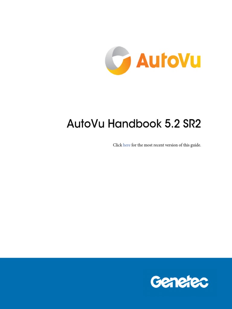 En - Autovu Handbook 5.2 SR2 | PDF | Trademark | Web Application