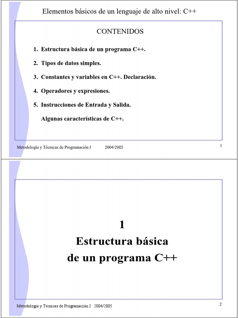 Elementos Basicos C | PDF
