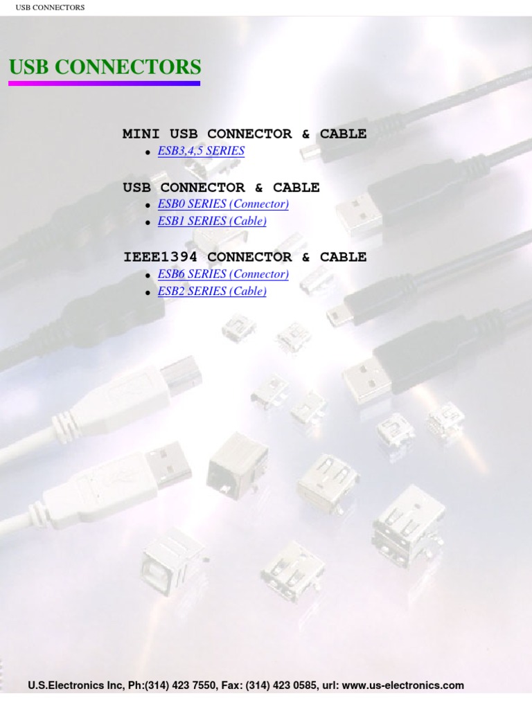 USB Connector Footprint | PDF