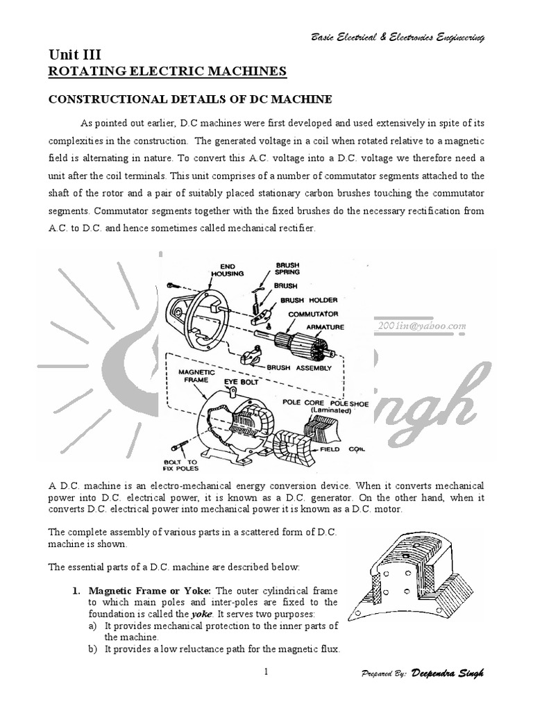 Beee Unit III | PDF | Electric Motor | Engines