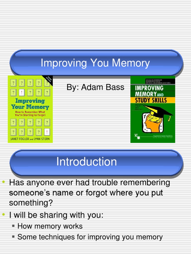 Improving Your Memory | PDF