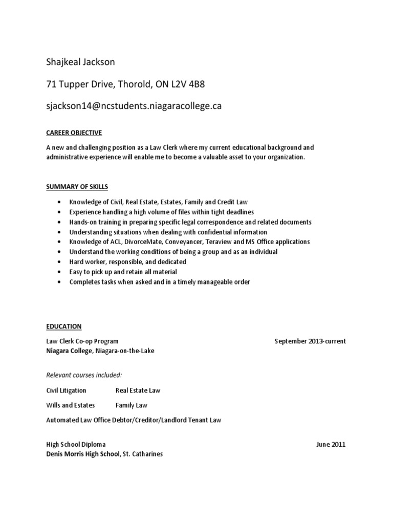 Shajkeal Jackson Resume | PDF
