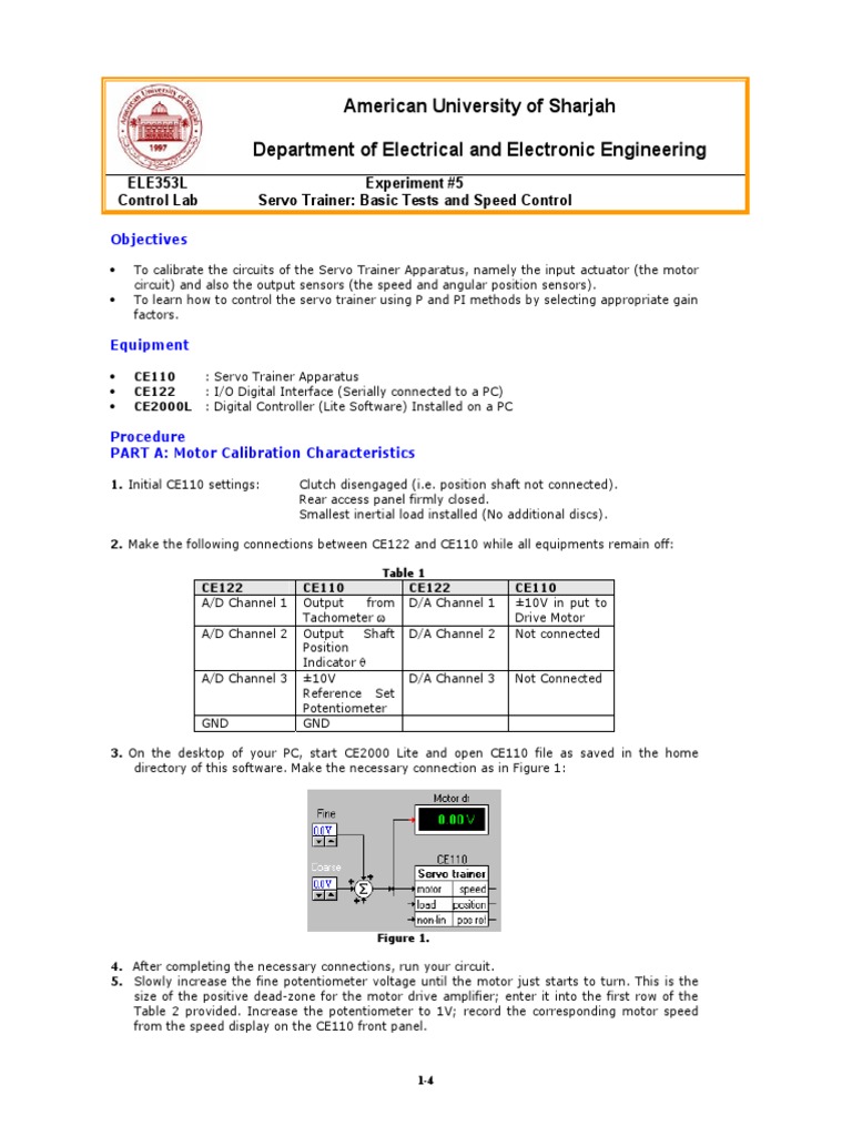 Lab 05 (Servo) | PDF | Servomechanism | Digital To Analog Converter
