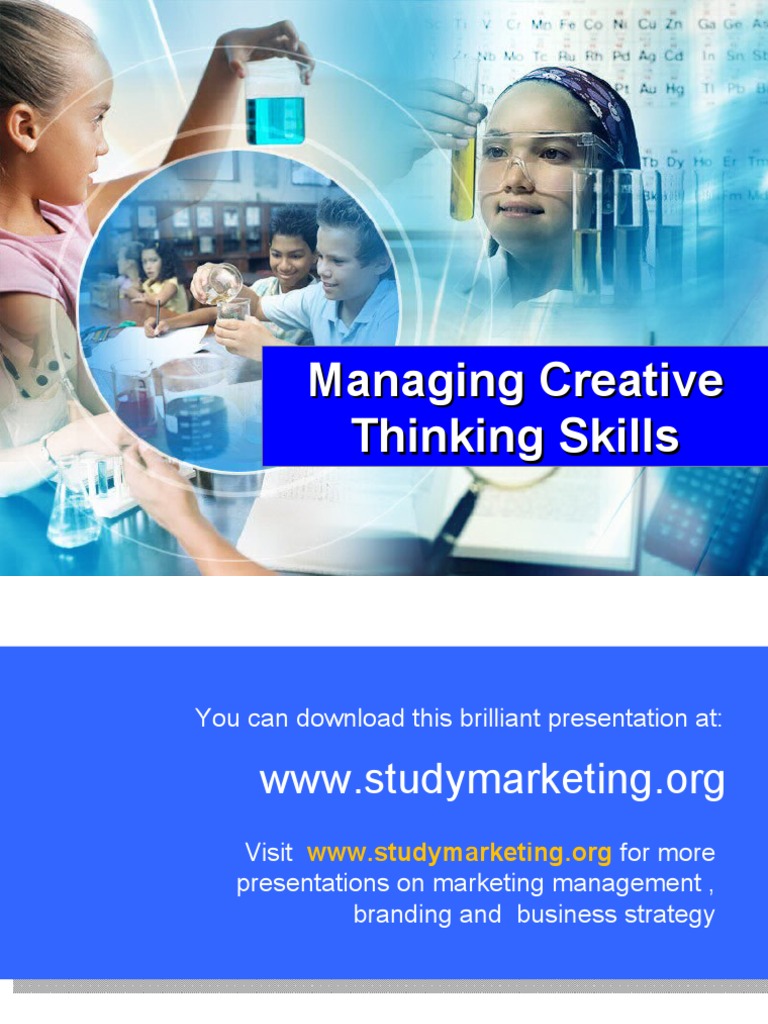 Managing Creative Thinking Skills | PDF | Creativity | Brainstorming