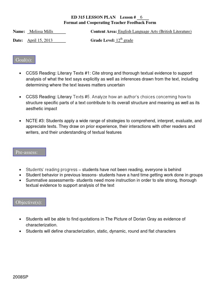 Lesson6 2 | PDF | Educational Assessment | Reading (Process)