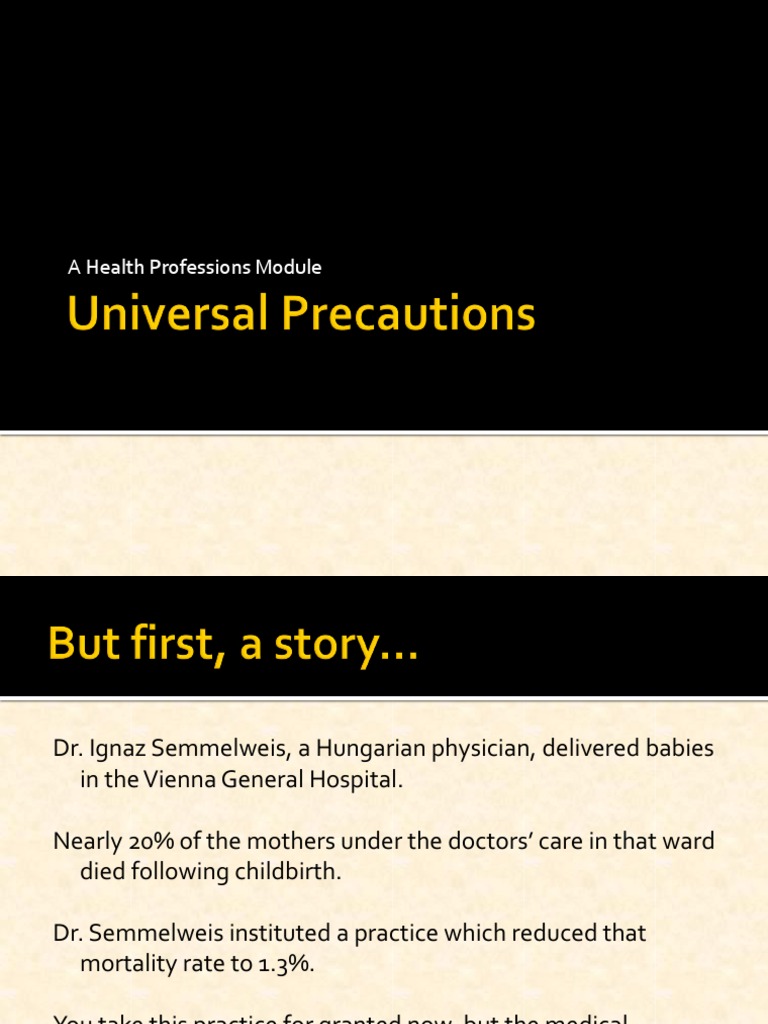 Understanding Universal Precautions | PDF | Hospital Acquired Infection ...