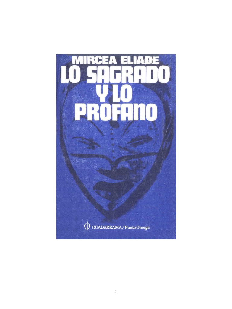 Lo Sagrado y Lo Profano | PDF | Sagrado | Antropología De La Religión
