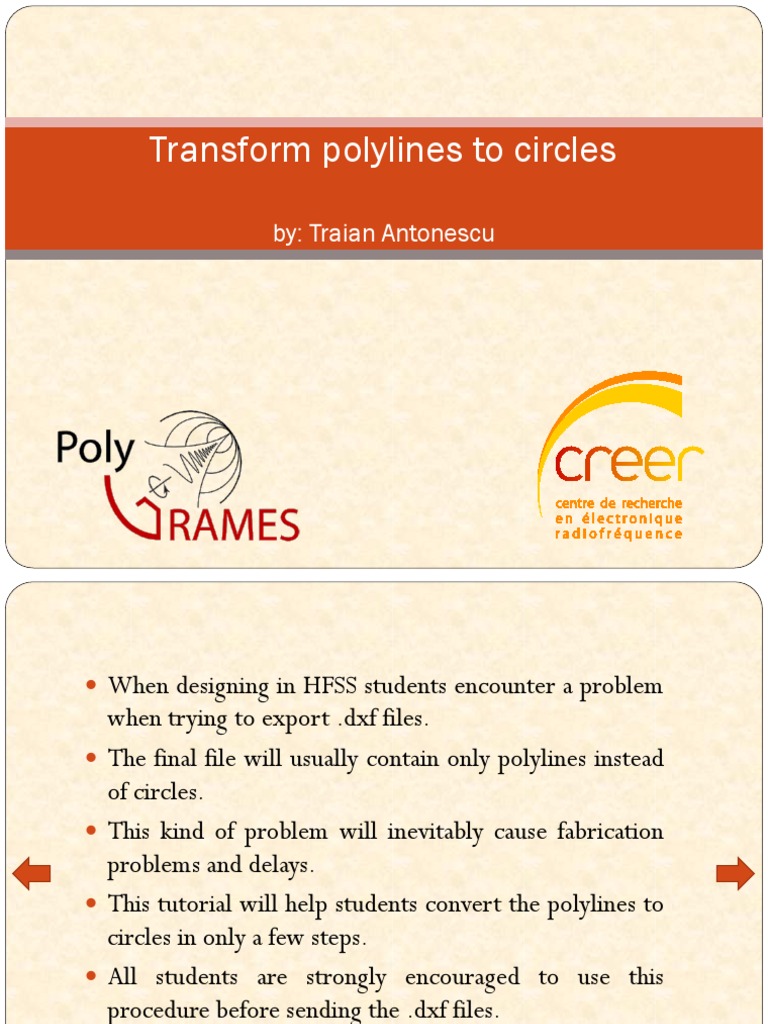 Convert Polylines to Circles in DXF | PDF | Computing | Software