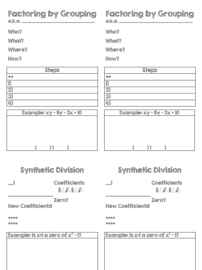 Other Factoring Notes | PDF