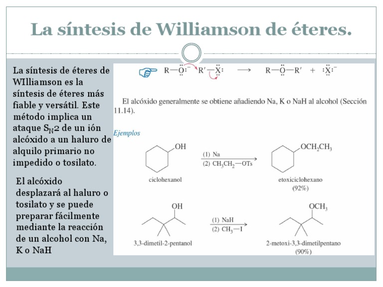 La Síntesis De Williamson De éteres Pdf