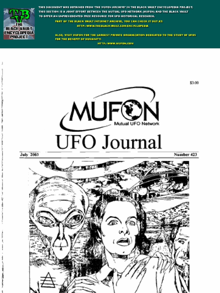 Mutual UFO Network | PDF | Unidentified Flying Object | 501(C) Organization