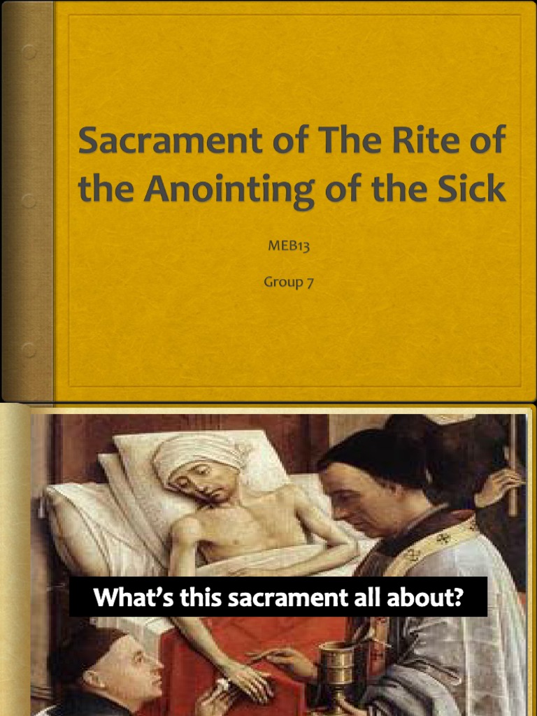 Sacraments: Anointing of The Sick | PDF | Business