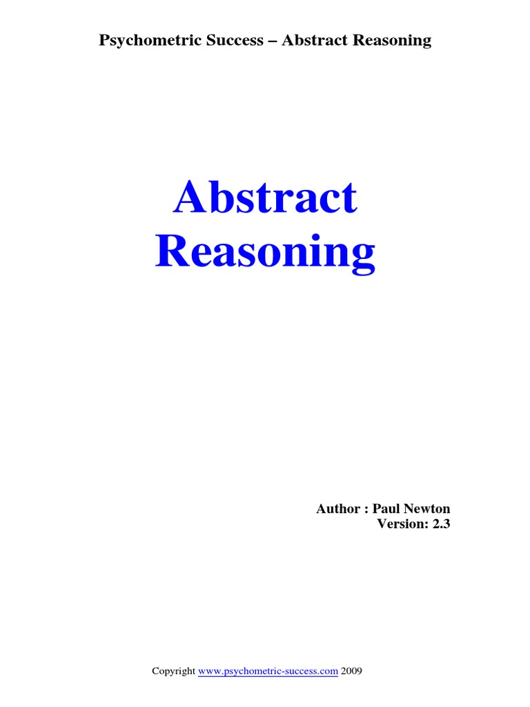 Psychometric Success Abstract Reasoning | PDF | Intelligence Quotient ...