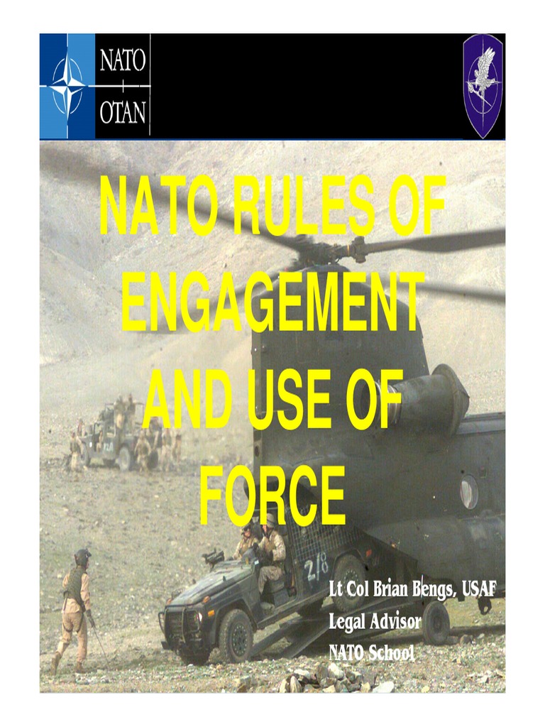 Use of Force & Nato Roe | PDF | Nato | Crime & Violence