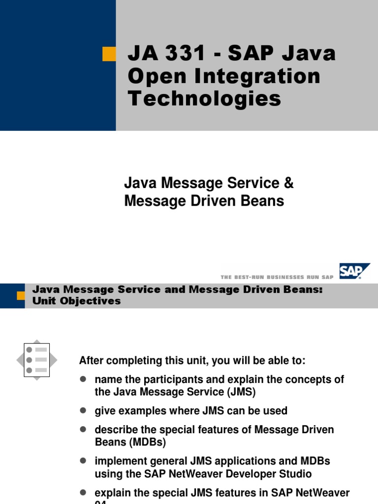 Java Messaging for Developers | PDF | Enterprise Java Beans | Computer Engineering