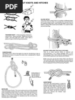 Basic Book of Knots and Lashings | PDF | Knot | Rope