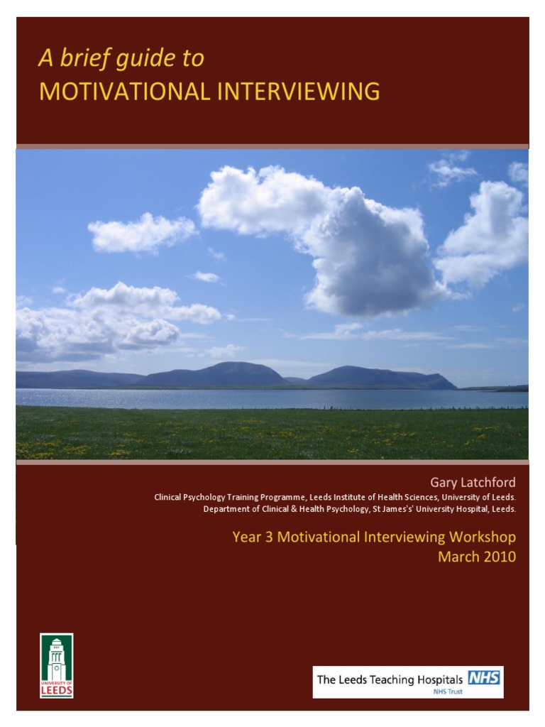 Motivational Interviewing Brief Guide | PDF | Motivation | Motivational