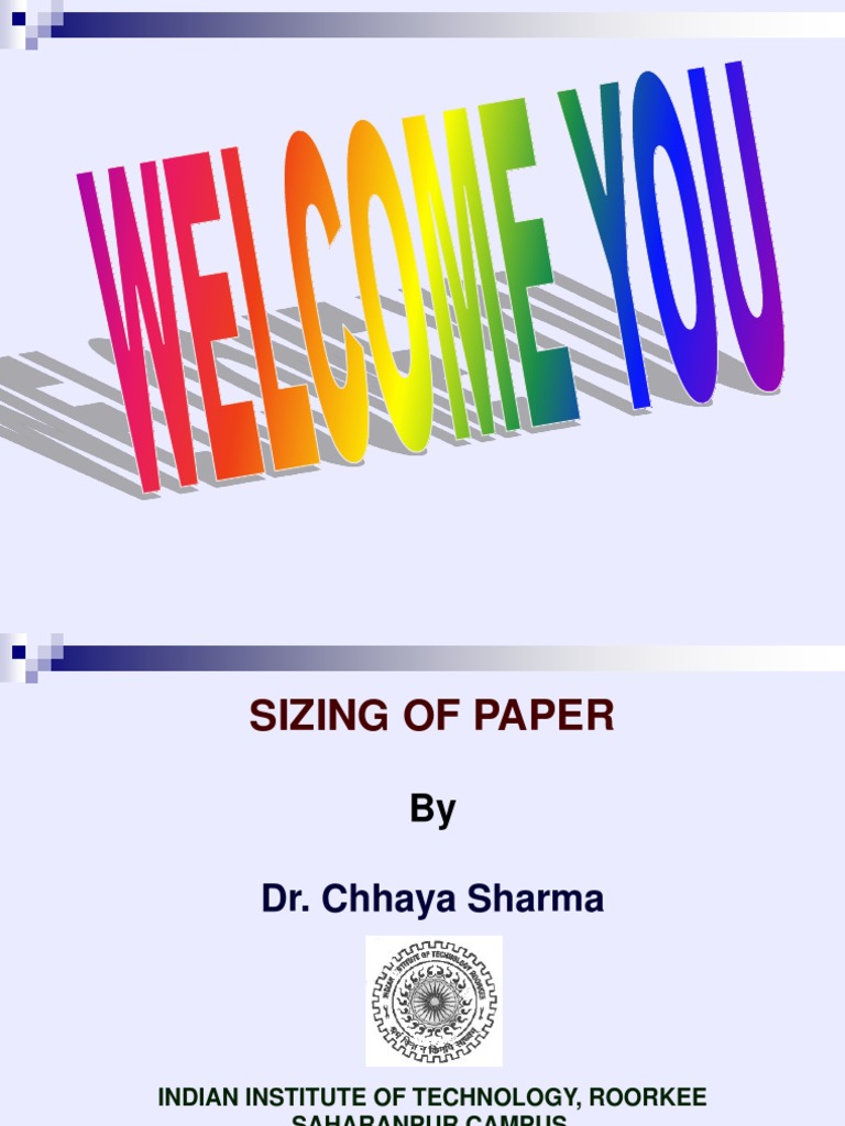 Paper Sizing: Internal vs. Surface Methods | PDF | Paper | Wetting