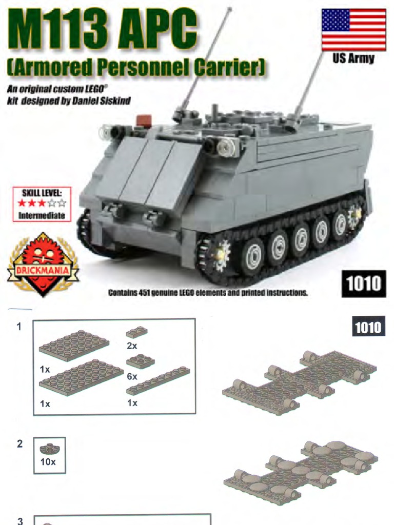 Brickmania Lego M113 Building Instructions | PDF