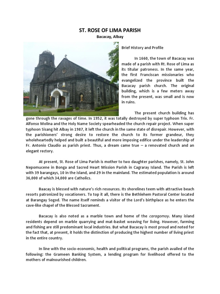 St. Rose of Lima | PDF | Catholic Church | Spirituality