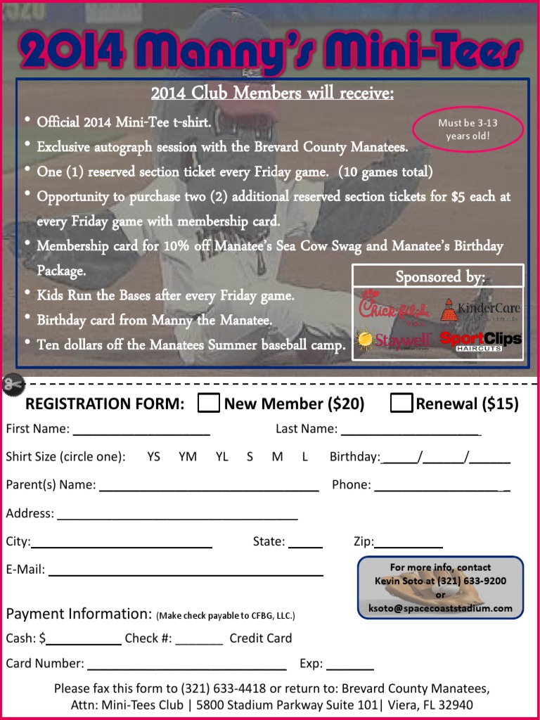 2014 Mini-Tees Registration Form (As of 3.25.14) | PDF