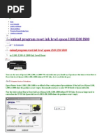Reset Ink Levels Epson L210 | PDF