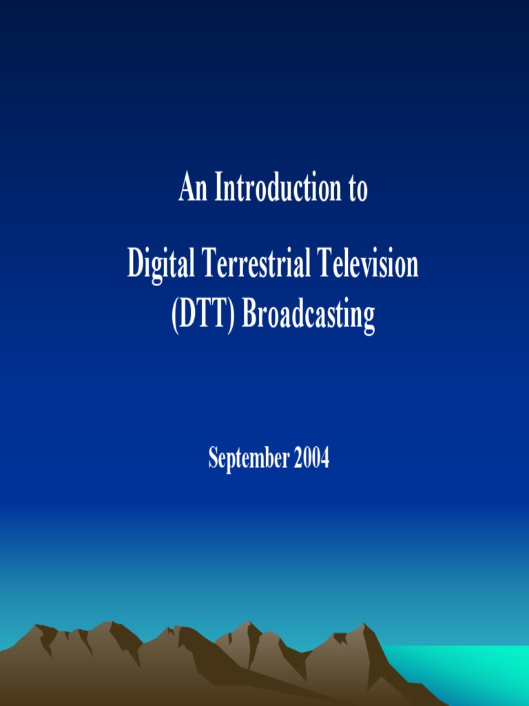 Understanding Digital Terrestrial TV (DTT) | PDF | Digital Television ...