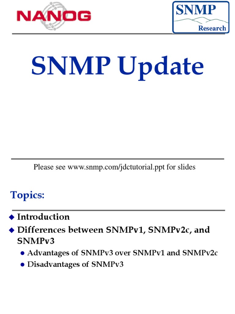 Chapter6-SNMP-V3 - V2 - V1 Network Management | PDF | Cyberwarfare ...