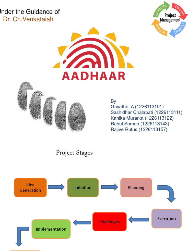 Project Mgnt. Aadhar Card - UIDAI | Download Free PDF | Business ...