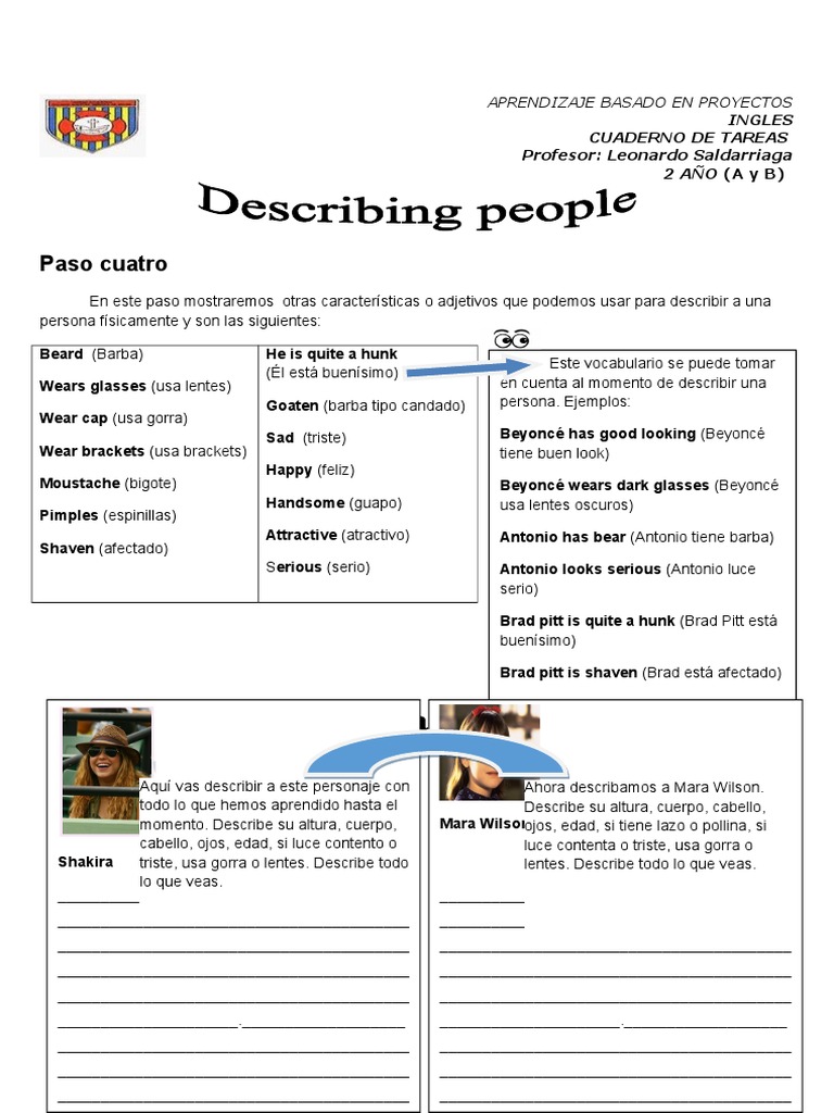 Describing People 04 | PDF