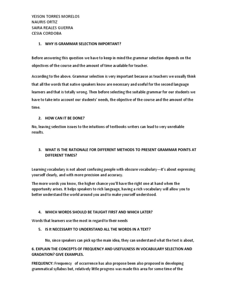 Grammar Selection | Download Free PDF | Vocabulary | Second Language