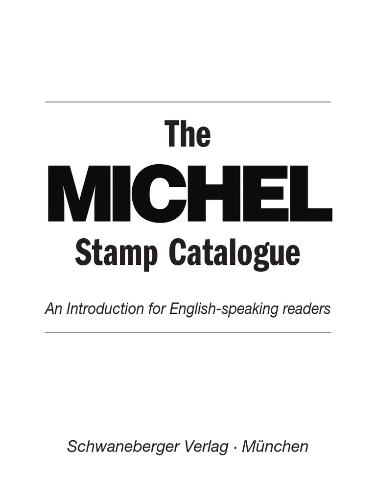 The Michel Stamp Catalogue | PDF | Postage Stamp | Part Of Speech