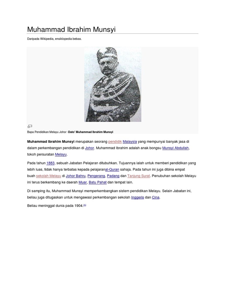 Muhammad Ibrahim Munsyi | PDF