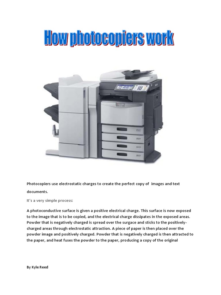 Photocopier Electrostatic Process | PDF