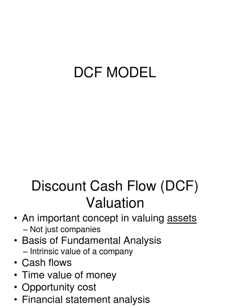 DCF Model | Download Free PDF | Discounted Cash Flow | Valuation (Finance)