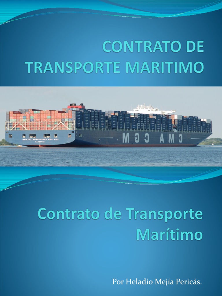 Contrato de Transporte Maritimo | Buques | Barco de carga