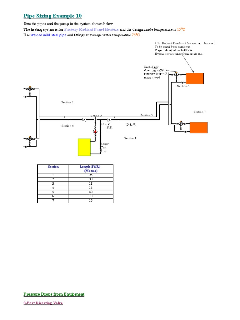 13 - Pipe Sizing Example 10 | PDF | Pipe (Fluid Conveyance ...