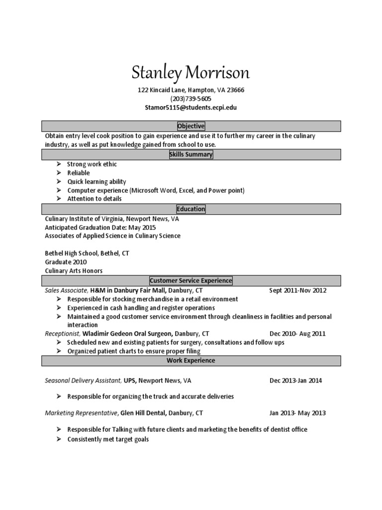 Morrison Resume | PDF