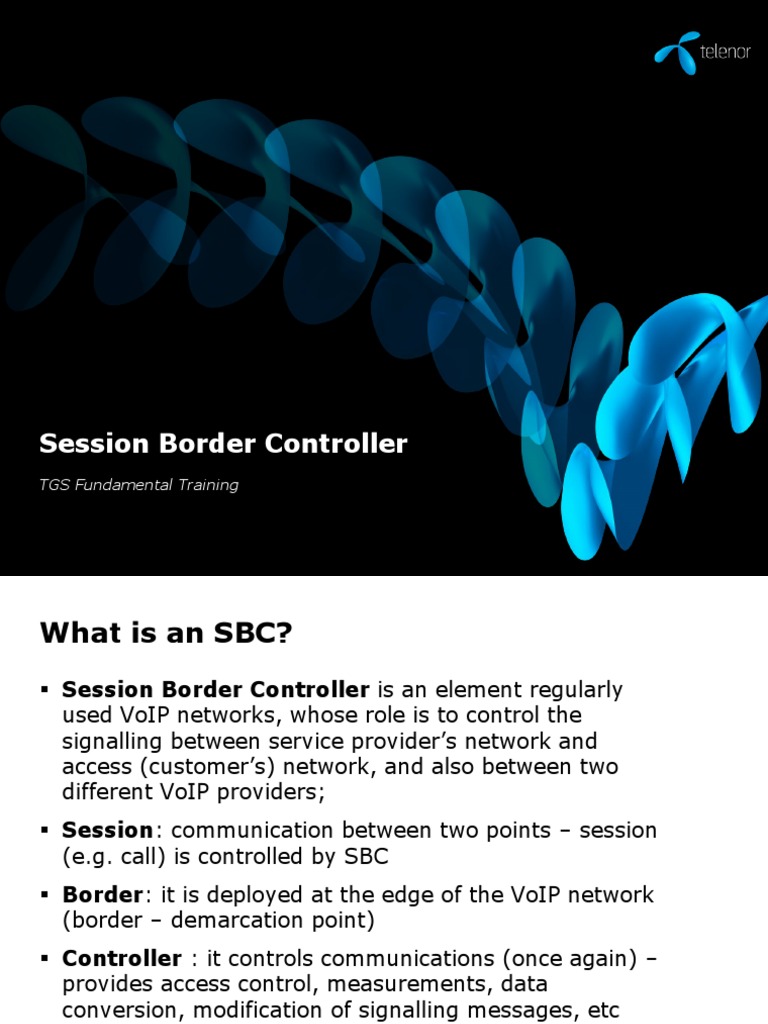 Session Border Controller | PDF | Session Initiation Protocol | Voice ...
