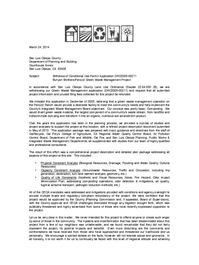 Green Waste Applicant Statement | PDF | Waste Management | Waste