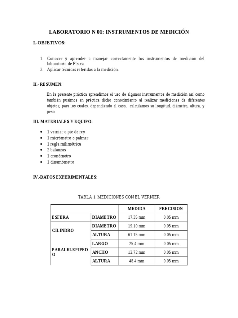 Uso de Instrumentos de Medición | PDF | Medición | Instrumento de medición