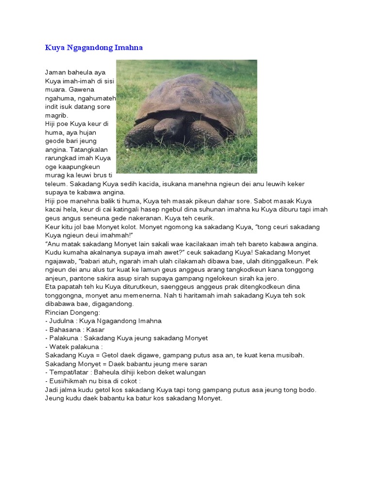 Dongeng Bahasa Sunda | PDF