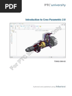 Creo Parametric Basic Tutorial | PDF | Window (Computing) | Extrusion