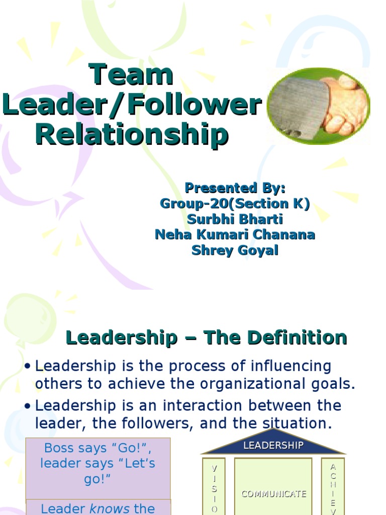 Leader - Follower Relationship | PDF | Extraversion And Introversion ...