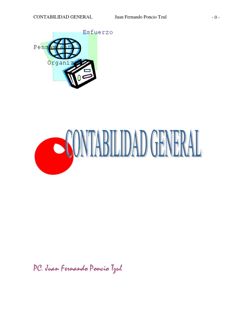 Libro Contabilidad General | PDF | Principios contables generalmente aceptados | Contabilidad